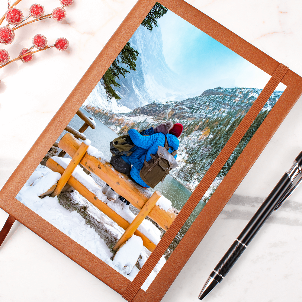 Personalized Leather Journal with Custom Photo - Maple Inspirations